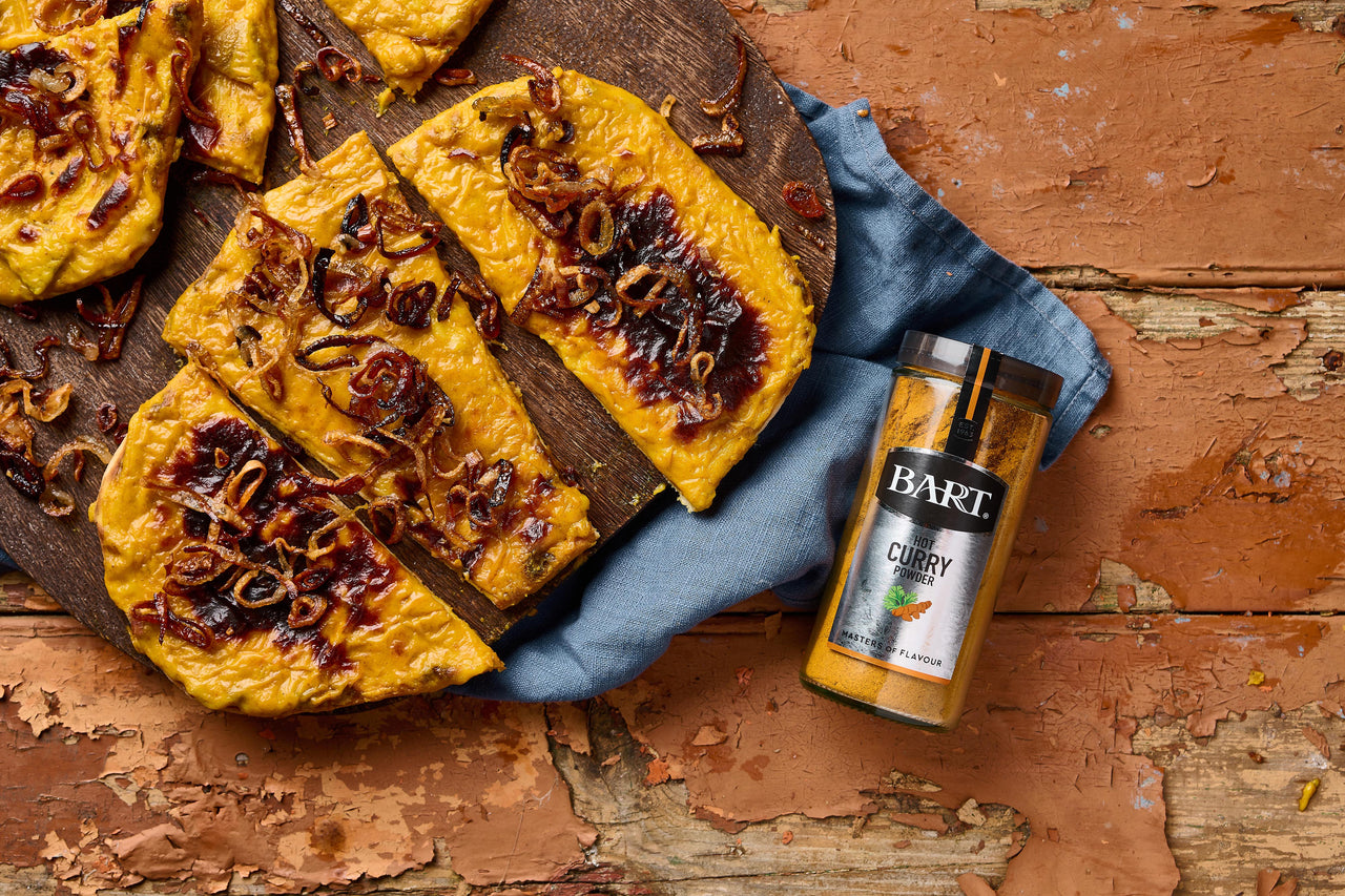 Curried Welsh Rarebit Naan with Crispy Shallots – Bart Ingredients
