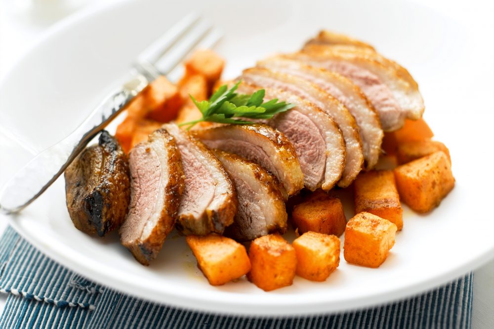 Chilli honey duck with sweet potatoes – Bart Ingredients