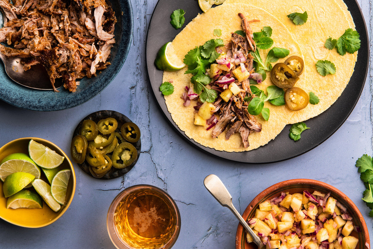 Duck tacos with pineapple salsa – Bart Ingredients