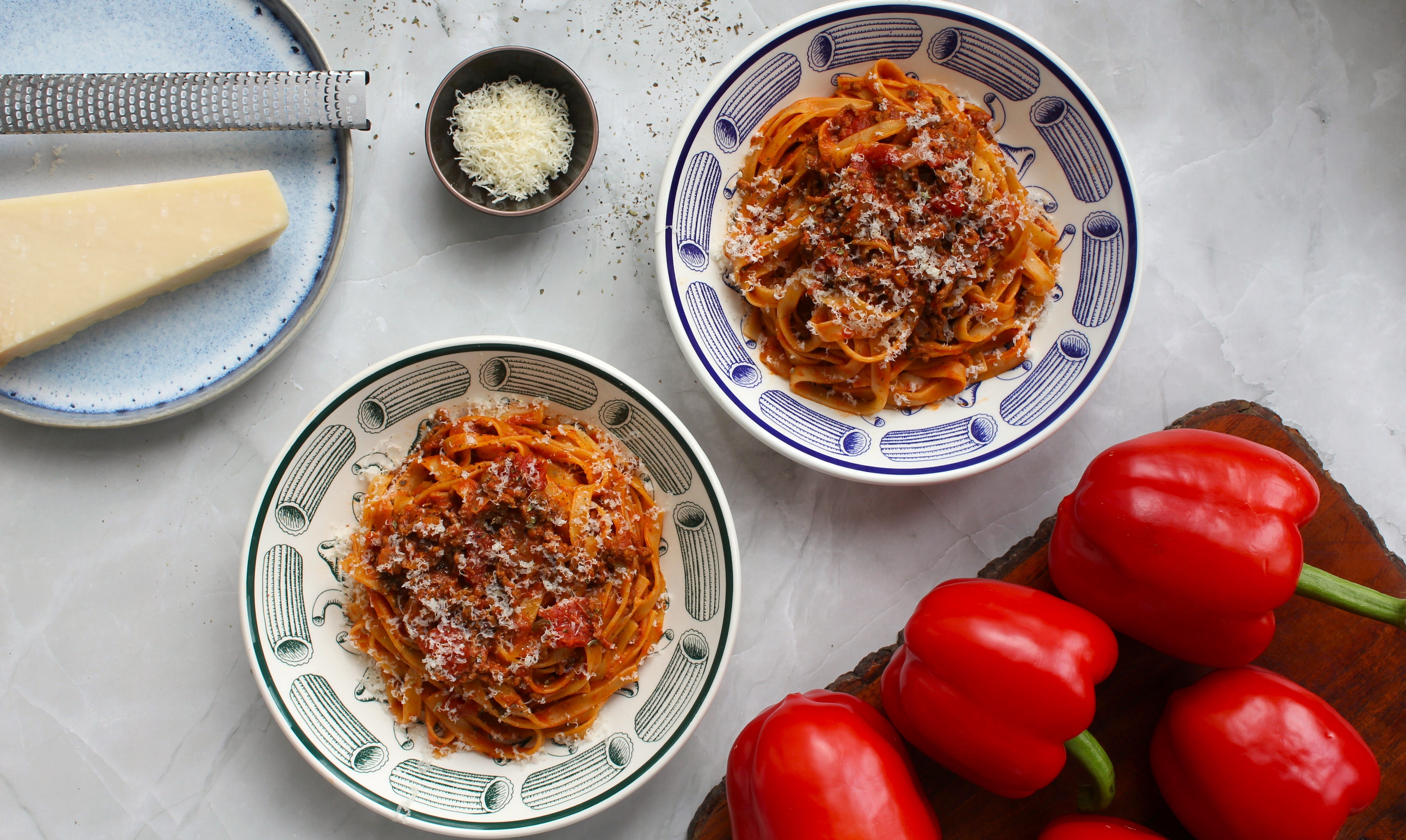 Roasted Pepper Lamb Pasta – Bart Ingredients