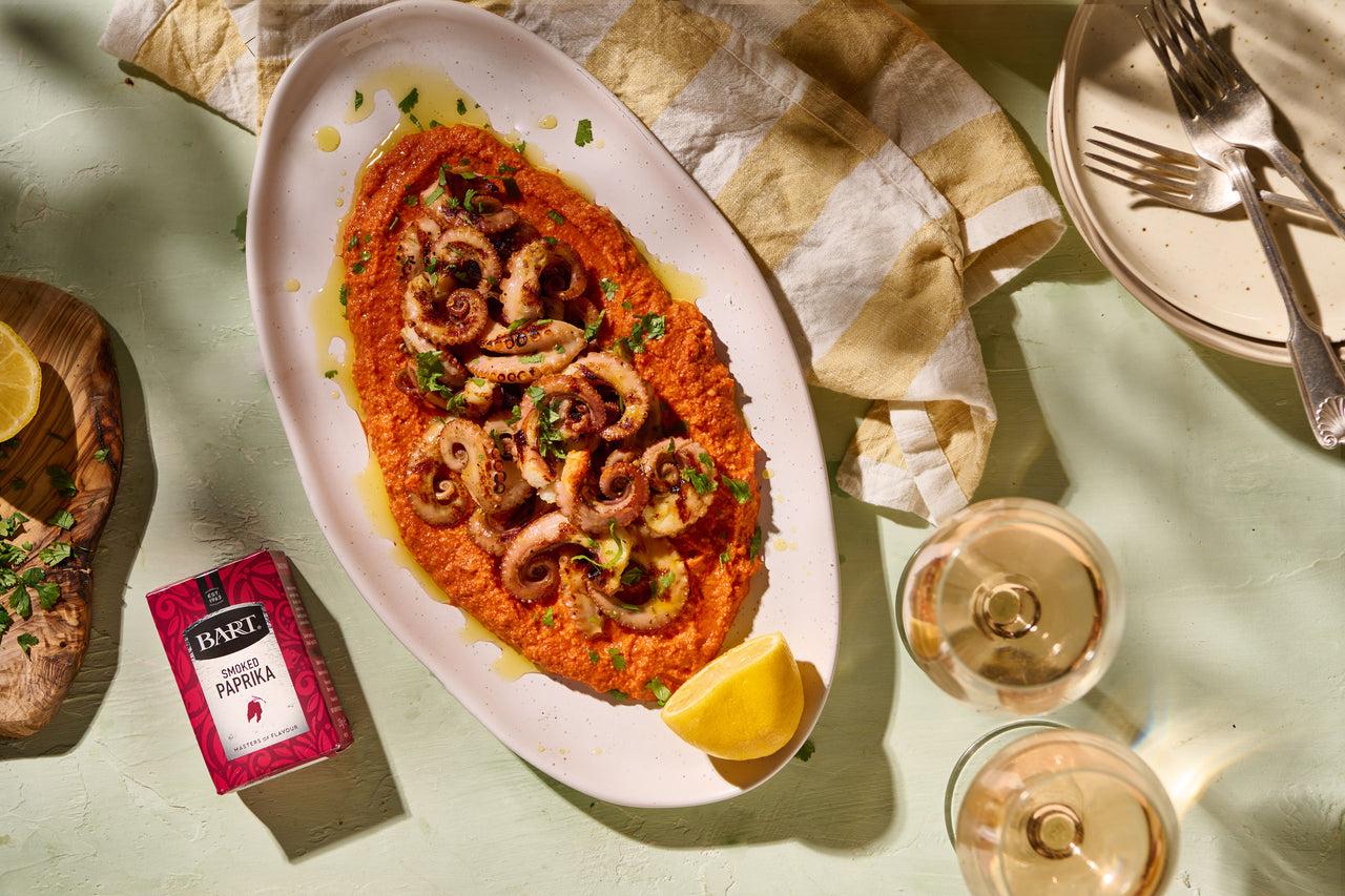 Charred Octopus with Romesco Sauce – Bart Ingredients