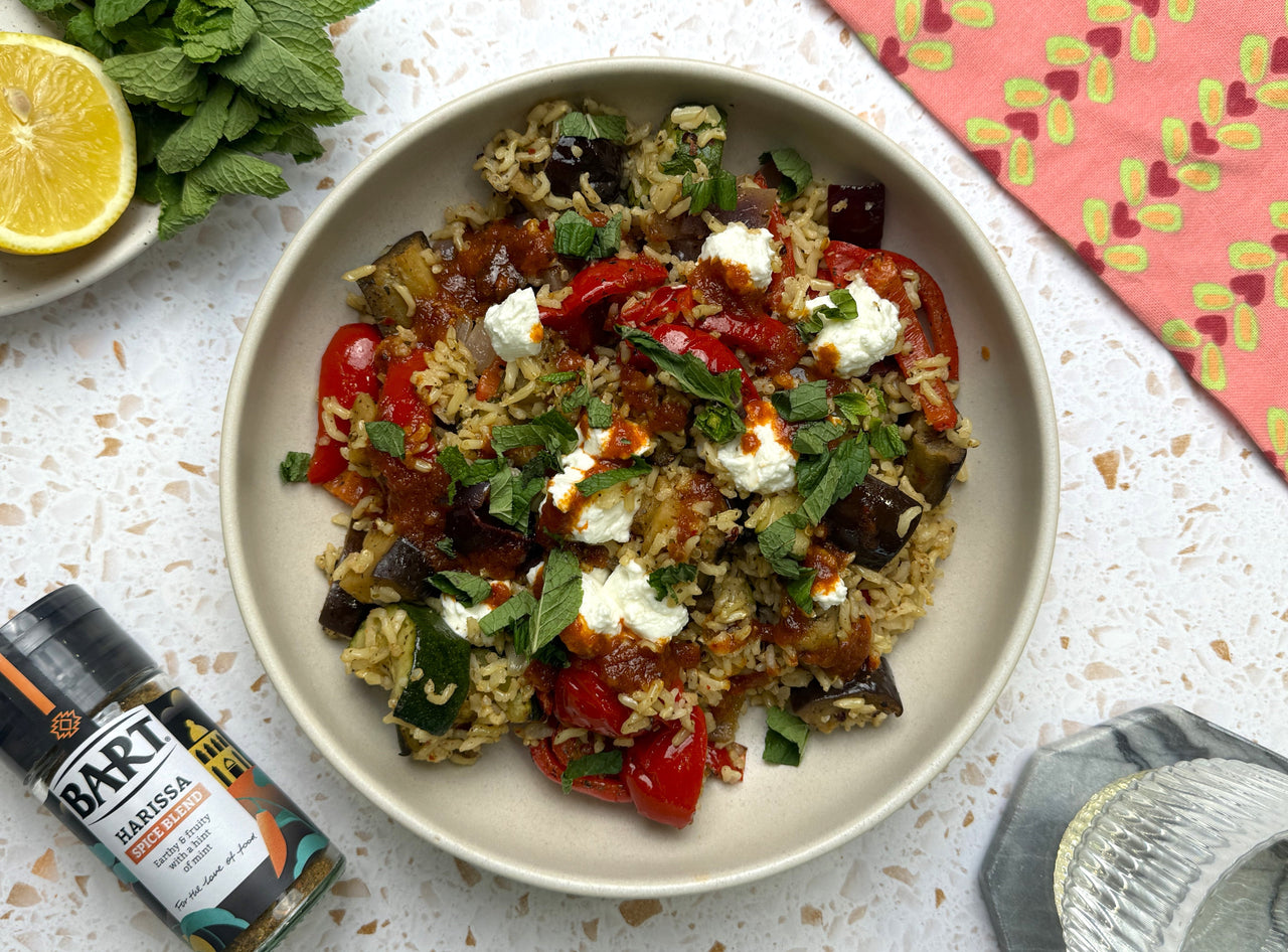 Roast Harissa Vegetable Grain Bowls – Bart Ingredients