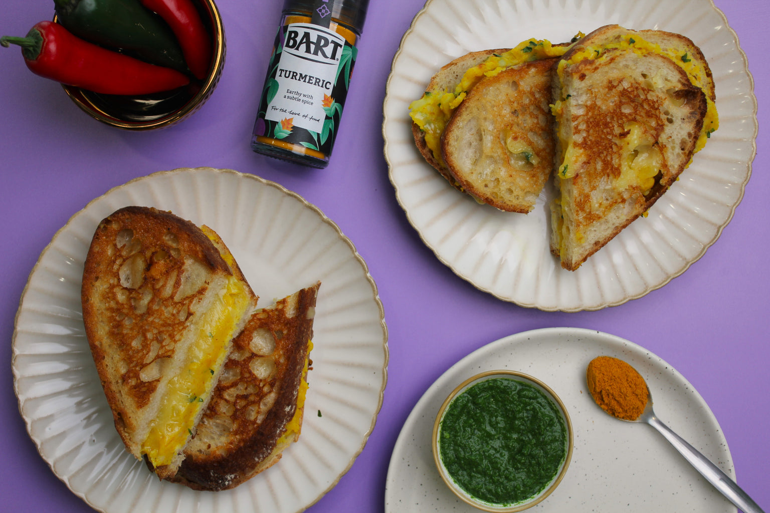 Indian-Inspired Cheese Toastie – Bart Ingredients